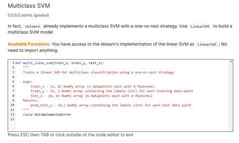 Multiclass Svm 00 50 Points Graded In Fact Studyx Multiclass Svm 00 50 Points Graded In Fact Studyx