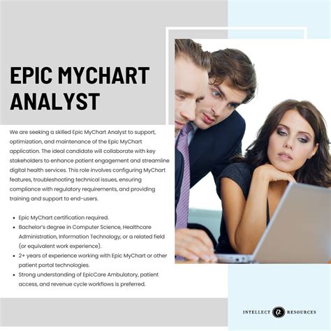 Intellect 🚀 Epic Mychart Analyst Wanted Optimize Mychart Enhance