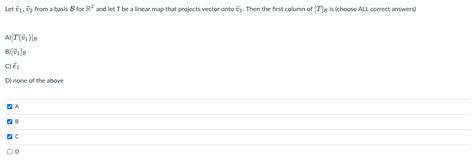Solved Let V V From A Basis B For R And Let T Be A Linear Chegg