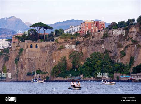 The Beautiful Harbor Of Sorrento Italy Stock Photo Alamy