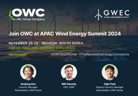 Discover Owc At Apac Wind Energy Summit 2024 Owc