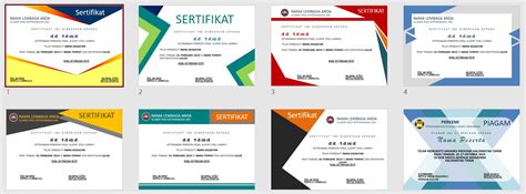 Detail Desain Piagam Penghargaan Kosong Koleksi Nomer 48