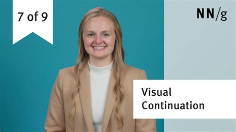 Continuation Gestalt Principle For User Interface Design Video Nn G