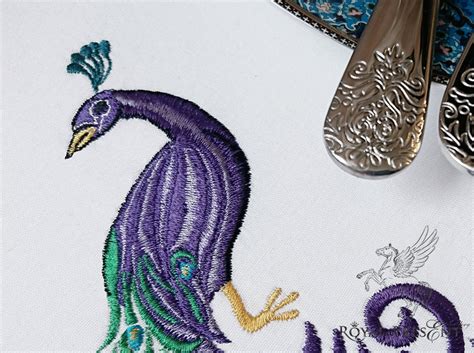 Machine Embroidery Design Beautiful Peacock Corner 3 Sizes Geese