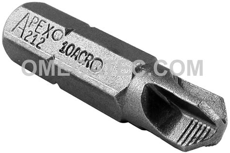 Apex 212 10 ACR 10 Torq Set ACR Insert Bits 1 4 Hex Drive