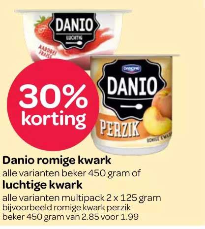 Danio Romige Kwark Of Luchtige Kwark Aanbieding Bij Spar 1Folders Nl