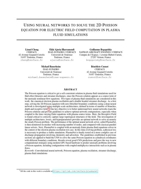 2d Poisson Equation With Neural Network Pdf Partial Differential Equation Computational