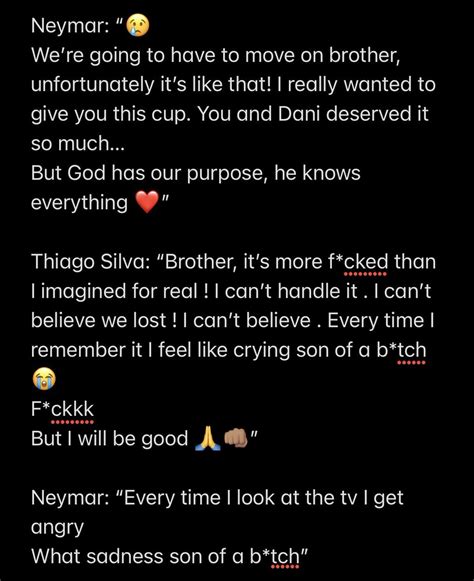 𝗡𝗲𝘆𝗺𝗼𝗹𝗲𝗾𝘂𝗲 on Twitter Messages with Thiago Silva