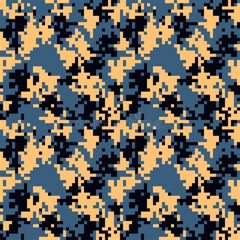 Navy Camouflage Pattern Stock Vector Illustration Of Military 266902202
