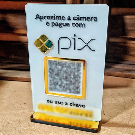 Placa Pix Qr Code Loja Design Mais Um Elo Produtos Especiais