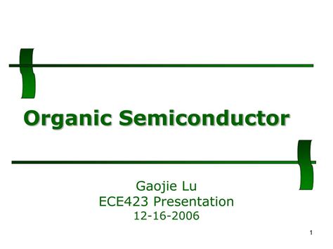 Ppt Organic Semiconductor Powerpoint Presentation Free Download Id3055684
