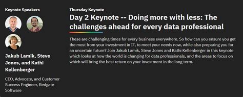 The Pass Data Community Summit You Are The Ceo Of Your Destiny