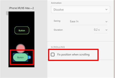 Solved Prototype Option Fix Position When Scrolling Dis Adobe Support Community