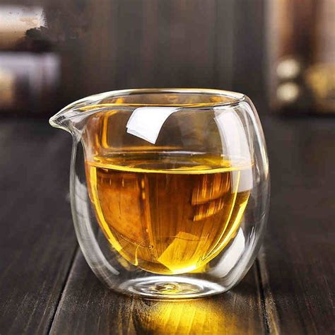 200ml Heat Resistant Clear Borosilicate Double Wall Glass Tea Cup With