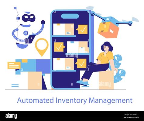 Logistics Automation Concept Streamlined Inventory Management Using Ai Drones And Automation