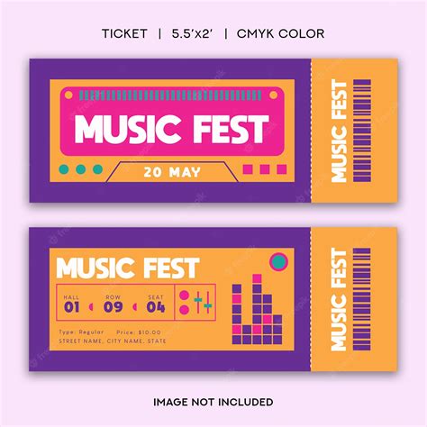 Premium Vector Music Festival Ticket