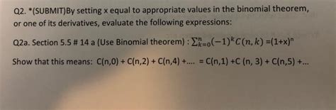 solved q2 ∗ submit by setting x equal to appropriate