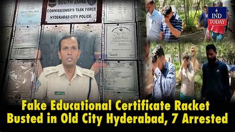 Fake Certificate Racket Busted In Hyderabad Seven Held