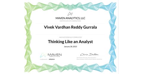 Vivek Vardhan Reddy Gurrala On Linkedin Thinking Like An Analyst
