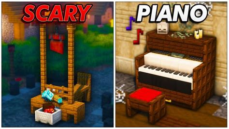 20 Scary Build Hacks Minecraft Build Ideas 🧟‍♂️ Minecraft Scary Building