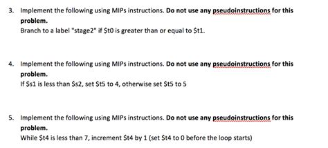 Solved Implement The Following Using MIPs Instructions Do Chegg Com