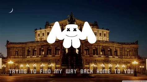 Marshmello Alone Lyrics Video Youtube