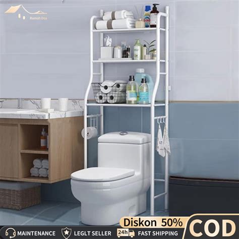 Jual Cod Rak Toilet Bathroom Storage Organizer Rack Rak Penyimpanan