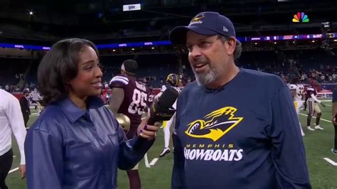 USFL On Twitter Memphis HC Todd Haley Talks With ZoraStephenson