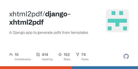Github Xhtml2pdfdjango Xhtml2pdf A Django App To Generate Pdfs From