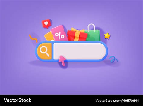 Search Bar Design Element For Ui D Royalty Free Vector