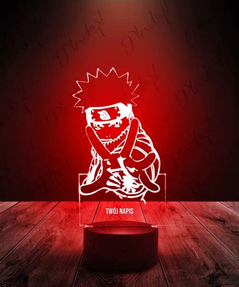 Lampka Nocna Naruto Manga Anime Led Rgb Plexido Plexido Sklep Empikcom
