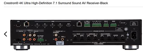 Crestron 4k 7 1 Surround Sound Av Receiver R Hometheater