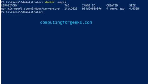 Using Docker And Docker Compose On Windows Server 2022 Computingforgeeks