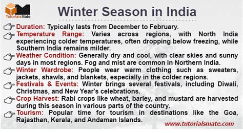 Winter Season In India Characteristics Duration More TutorialsMate