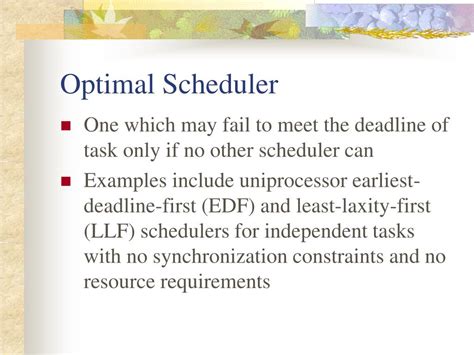 Ppt Chapter 3 Real Time Scheduling And Schedulability Analysis
