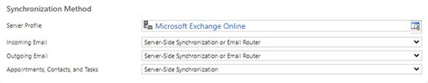 Microsoft Dynamics 365 Crm Configuration To Synchronize Emails To