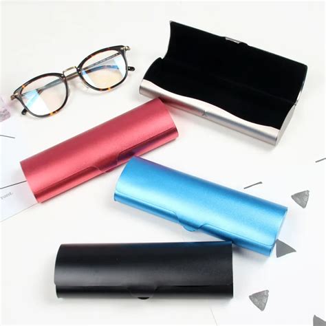 2024frosted Matte Aluminum Eyeglass Case Ultra Light Big Size Hard