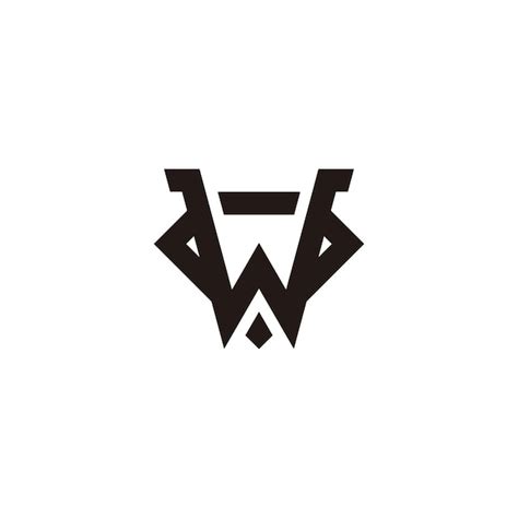 Premium Vector W Diamond Letter Logo Logo Template Combining The