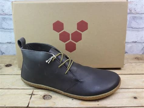 Mens Vivobarefoot Gobi Iii Brown Suede Desert Lace Up Smart Casual