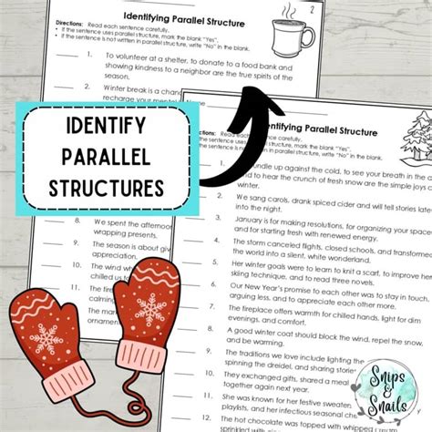 Parallel Structure Parallelism Grammar Practice And Anchor Chart