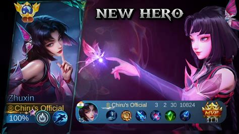New Hero Zhuxin 😱first Gameplay I Mvp Youtube