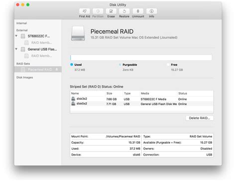 how to deconstruct a software raid made with macos sierra s disk