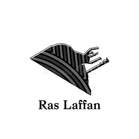 Ras Laffan City Map Vector Map Of The Qatar Country Borders Of For Your Infographic Stock
