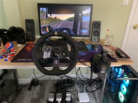 Got My Logitech G920 Setup Takes The Game To A Whole New Level Trucksim