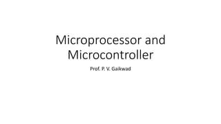 Microprocessor And Microcontroller Pptx