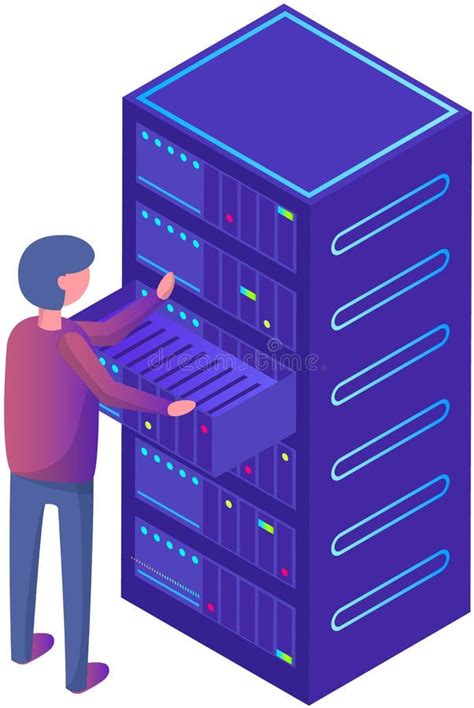 System Administrator Near Server Industrial Device Database Center Info Storage Datacenter