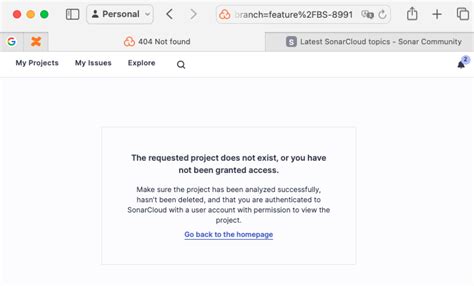 Missing Analysis In A Sonarcloud Project Sonarqube Cloud Sonar Community