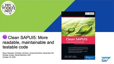 Clean Sapui5 Recording Available By Klaus Häuptle