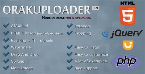 Orakuploader Modern Image Multi Uploader Premium Scripts Plugins