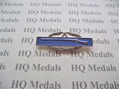 Combat Infantryman Badge CIB Second Award With Star Glossy Inch Military Certificates